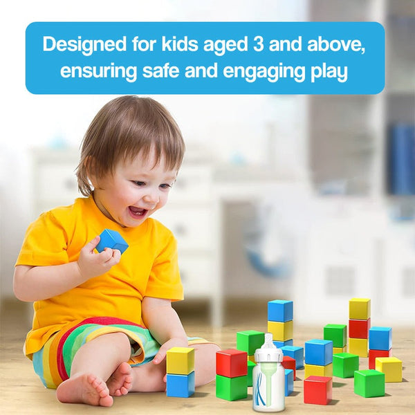 Colorful Magnetic STEM Building Blocks - Little Learners Toys